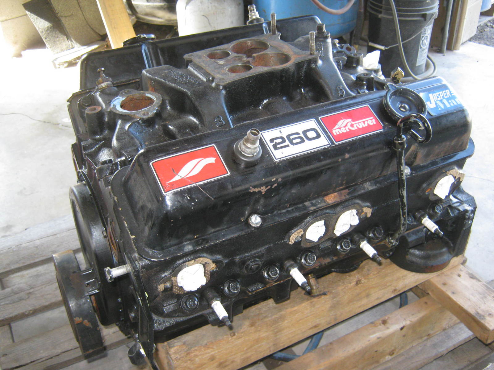 Mercruiser 260 HP V8 Chevy GM 350 CI Engine Motor | Green Bay Propeller ...