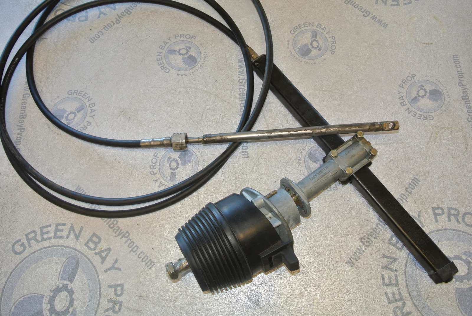 Teleflex SSC12475 15.5 Ft Rack/Pinion Steering Cable & Tilt WHeel Helm ...