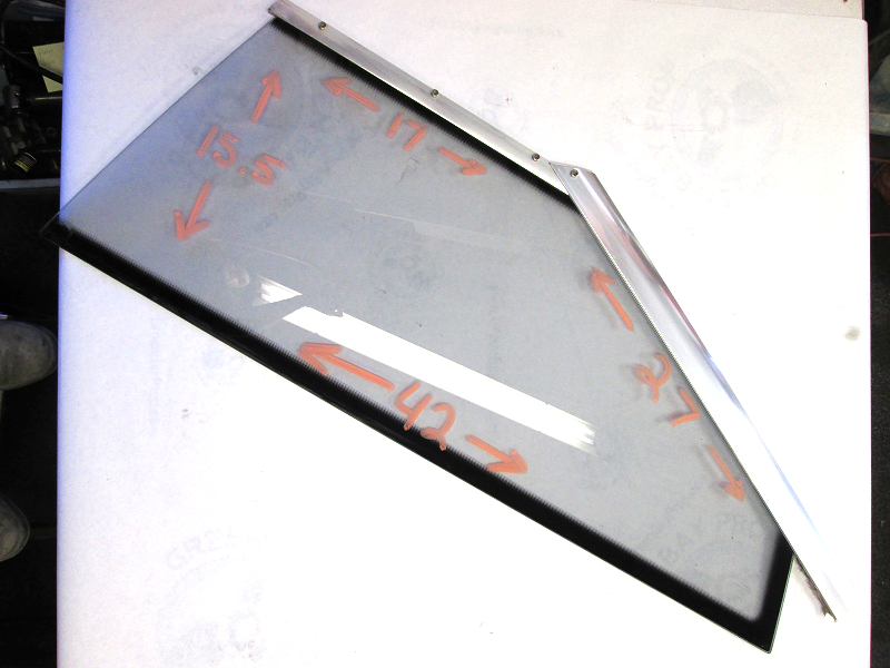 1989 Bayliner Capri Tinted Forward Port Side Windshield Window 42.25 ...