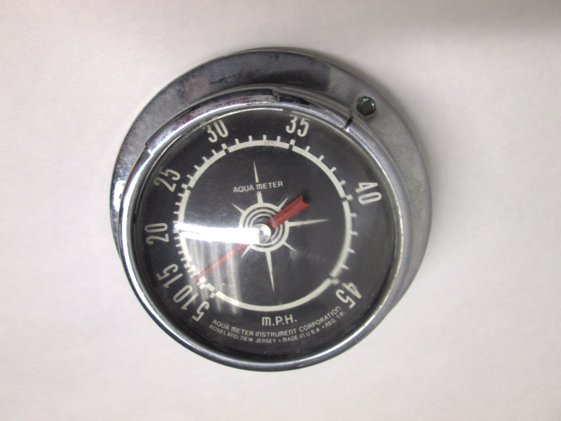 Aqua Meter Instrument MPH Gauge (FOR PARTS) Freshwater Boat Marine ...