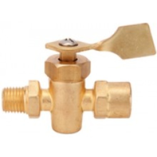 20721 SeaChoice 2 Way Fuel Line Valve Brass Male to Female Ports 1/4 ...