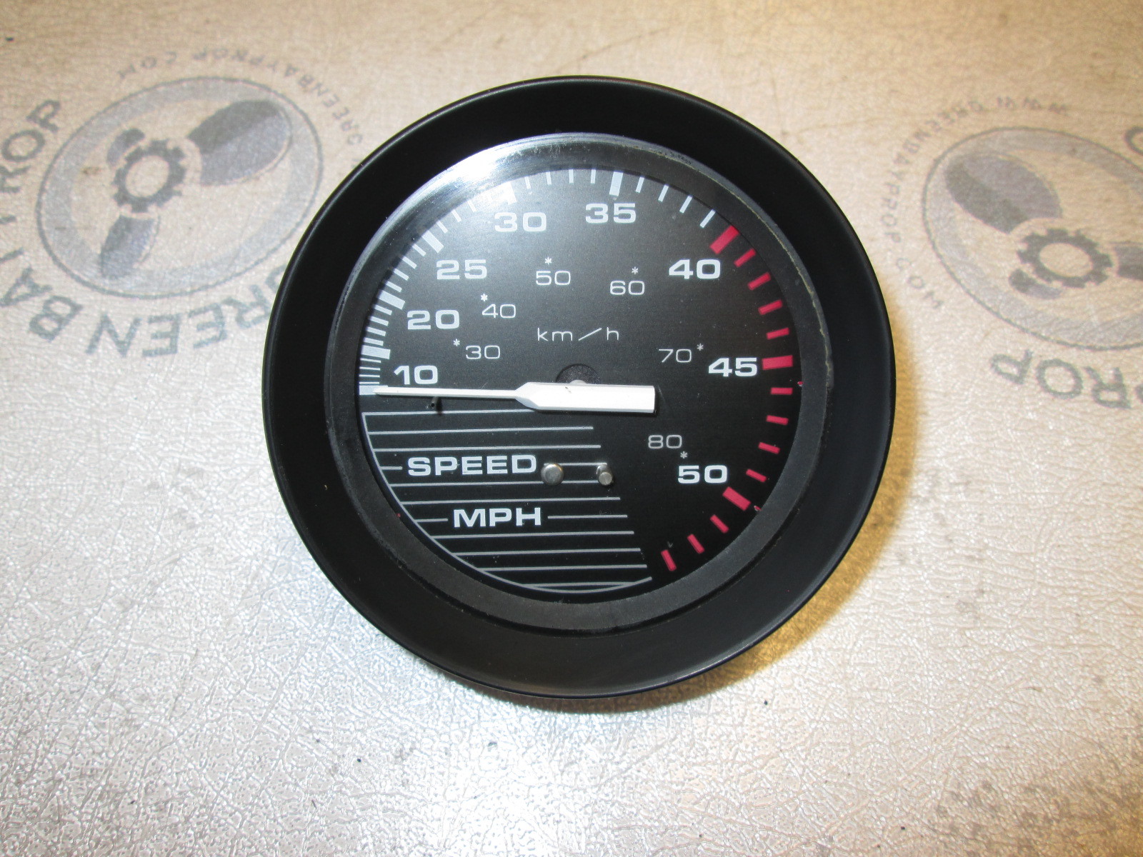 3 3/4" Black Face Maxum US Marine Boat Speedometer Gauge | Green Bay ...