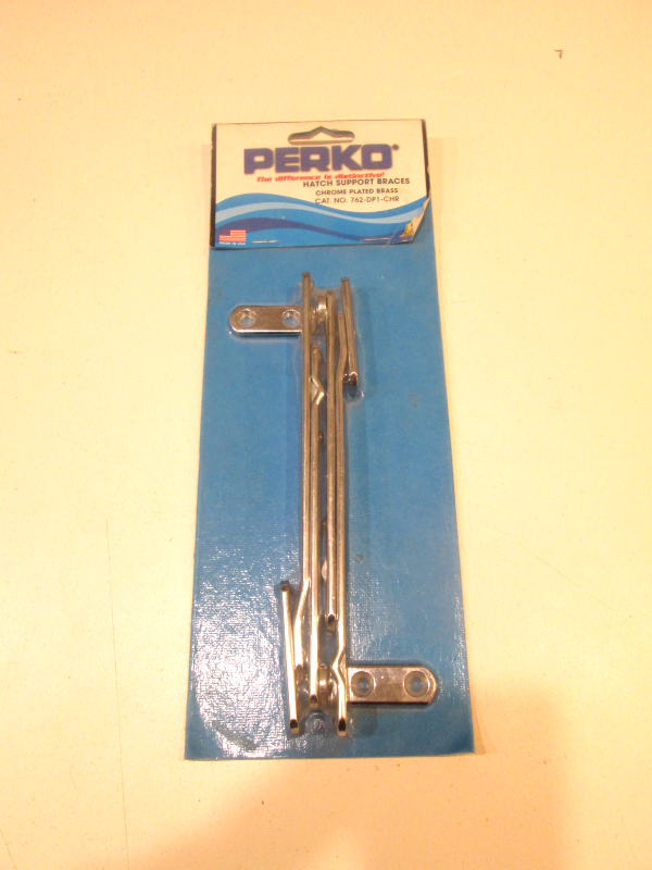 Perko 0762DP1CHR 10" Hatch Support Braces Chrome Plated Brass Pair ...