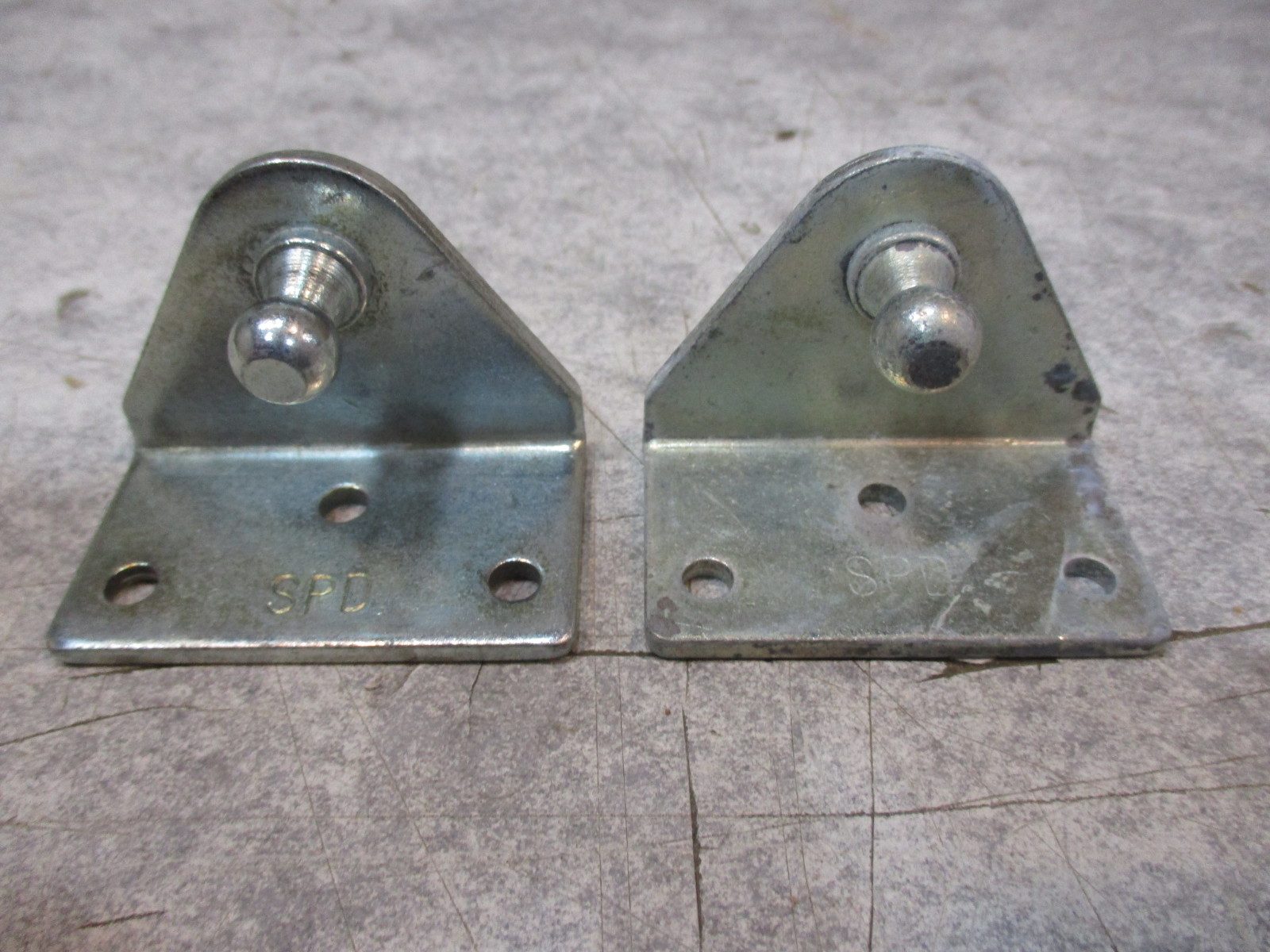 Set (2) Gas Spring Mounting Bracket 2" x 1 1/2" 10mm Ball 90 Degree ...