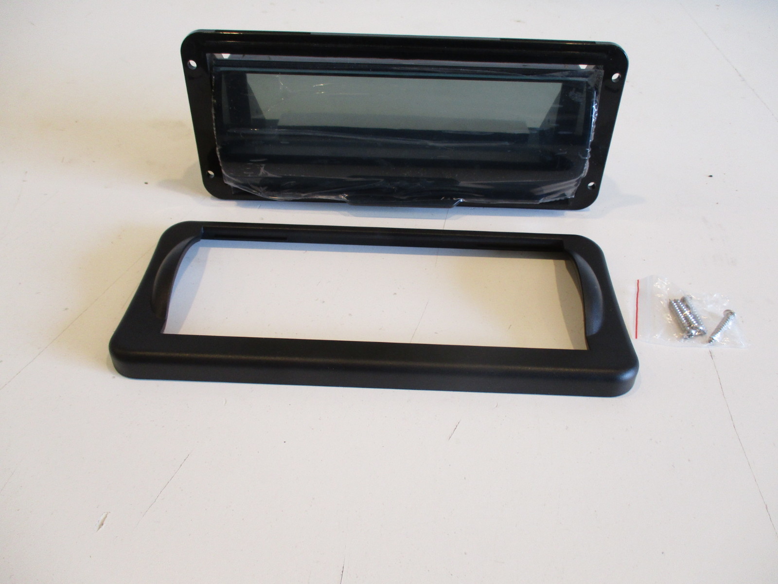 Boat Black Plastic Radio Stereo Splash Cover 9 5/8" x 4 1/8" Face ...