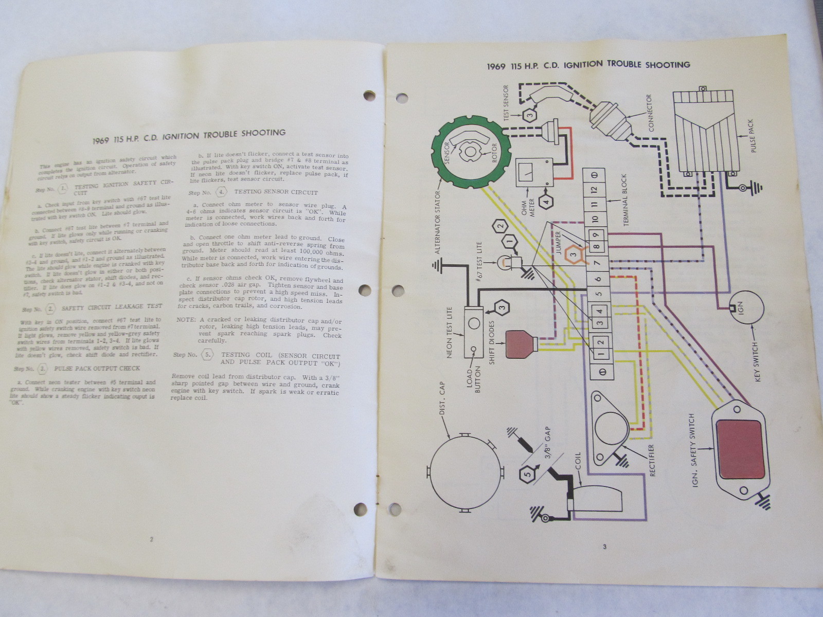 1967-1969 Johnson Outboard Trouble Shooting The CD Ignition Systems ...