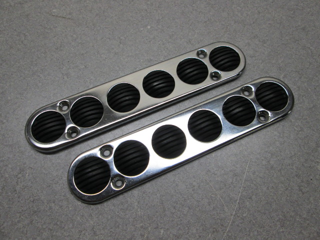 Bayliner Capri Boat Step Pads Rounded Chrome Rubber | Green Bay ...