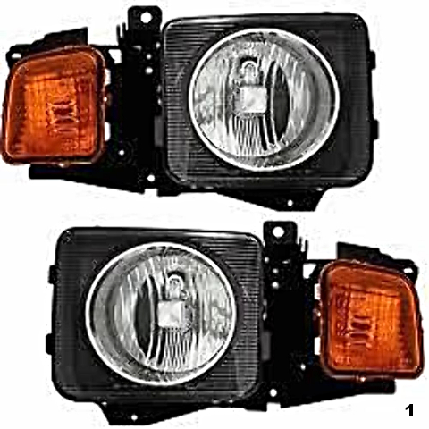 Fits 06-10 Hummer H3; 09-10 Hummer H3T Left & Right Headlamp Assemblies ...