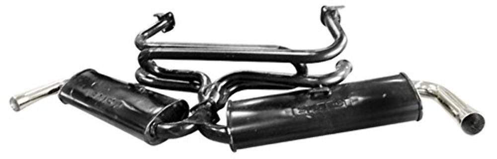 EMPI 3656 - DUAL QUIET PACK EXHAUST SYSTEM Dune Buggy Bug Ghia Baja VW ...
