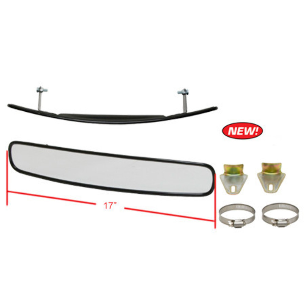 17" Convex Rear View Mirror, VW Bug EMPI Baja Dune Buggy | Pirate Mfg