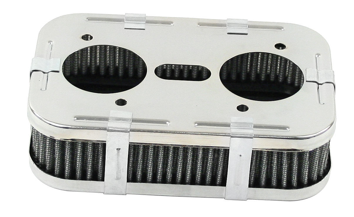 EMPI VW BUG BUGGY CHROME AIR CLEANER WEBER 40-48 IDF 1 5/8 TALL 9026 ...