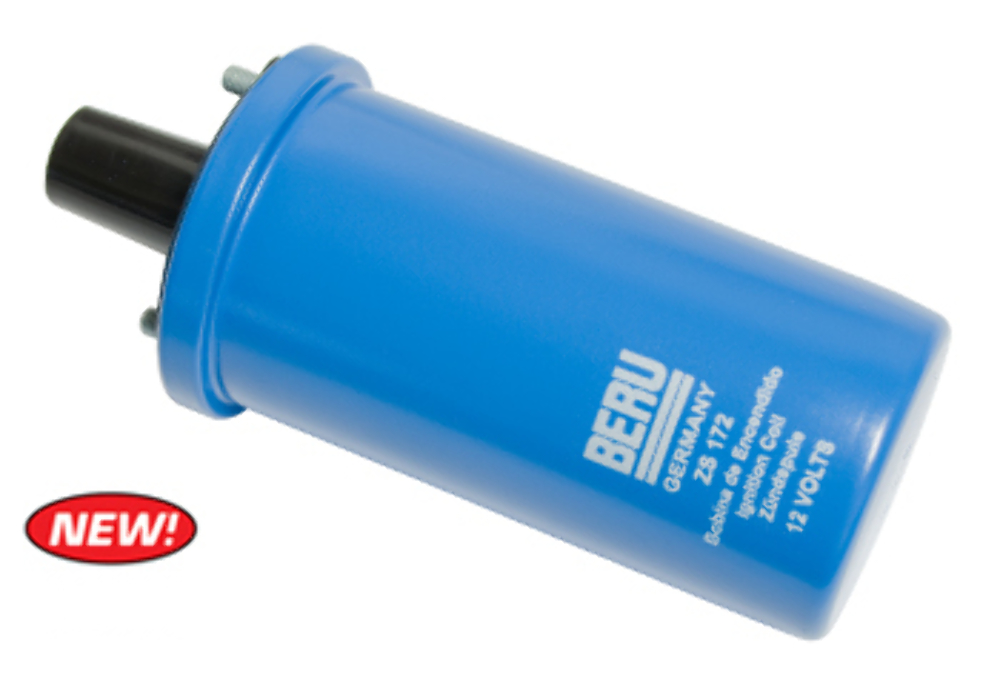 Beru ZS 172 Blue Coil, 12 Volt Primary Resistance 3.5 Ohms VW BUG GHIA ...