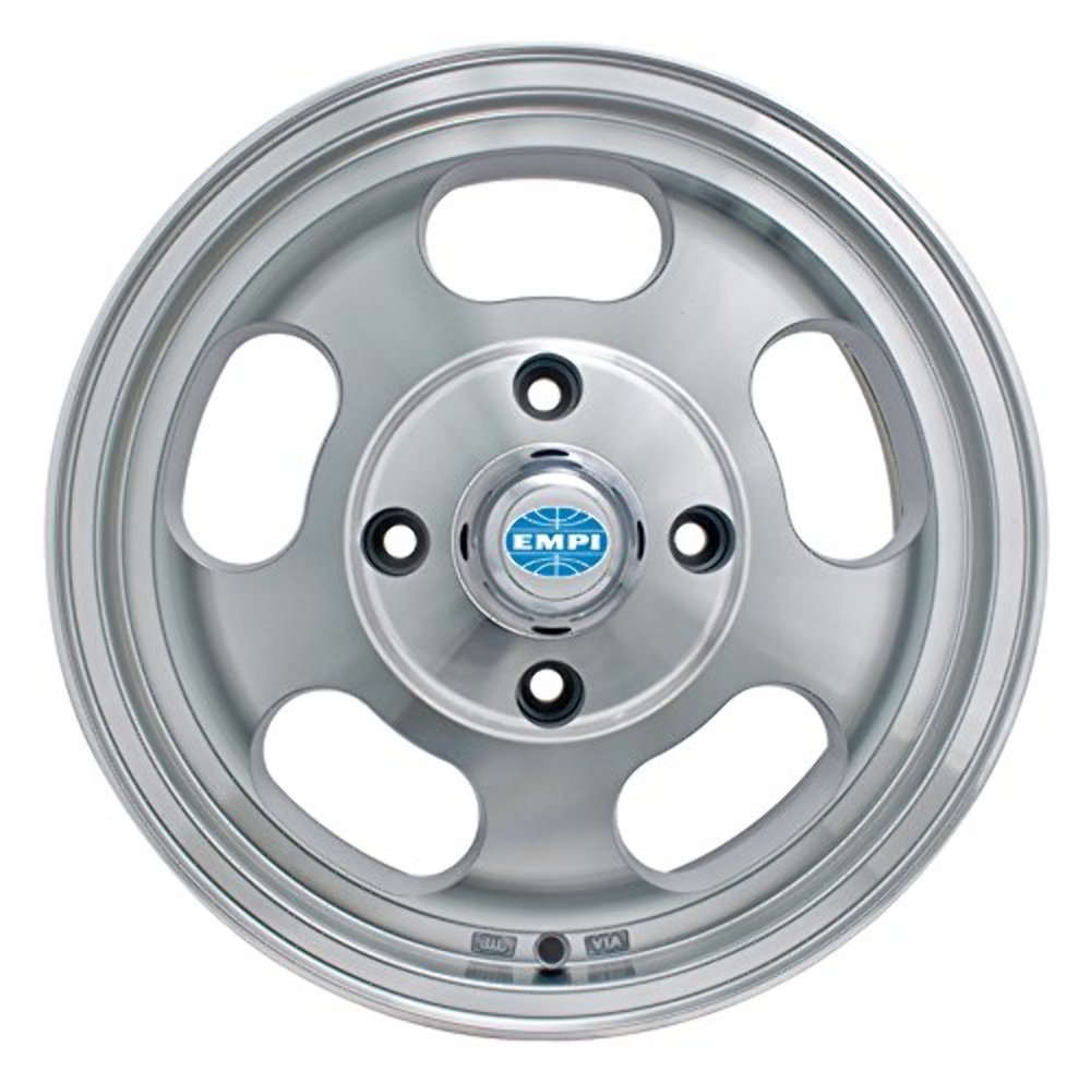 EMPI Dish Wheel, 5.5" Wide, Fits 4 on 130mm VW, Dunebuggy & VW | Pirate Mfg