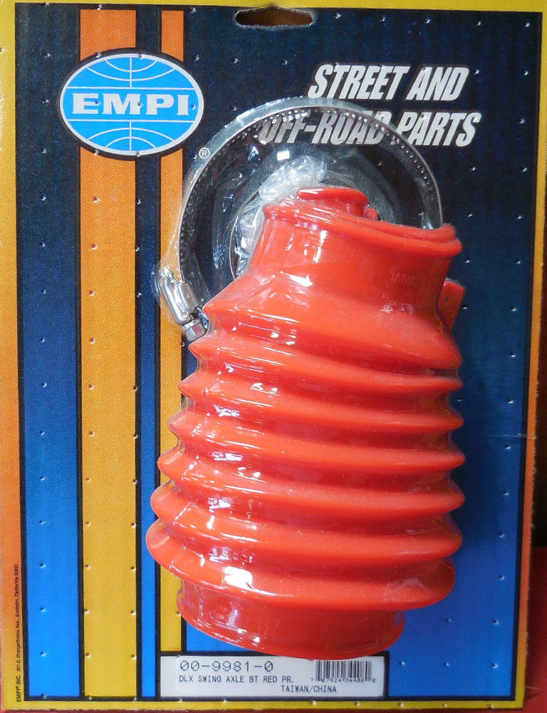 Deluxe Rear Swing Axle Boots Red, Pair VW Bug, Beetle Baja Sand Rail ...