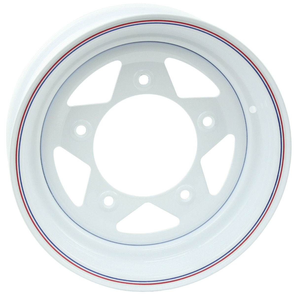 VW BUG BAJA WHITE SPOKE STEEL WHEELS 5 LUG 15X5" 2-7/8 BACK SPACE 10 ...