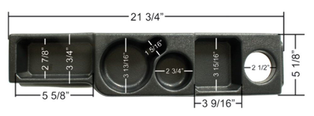 Center Console, Fits VW 1949-79 Bug, 1956-74 Ghia, All year Type 3 ...