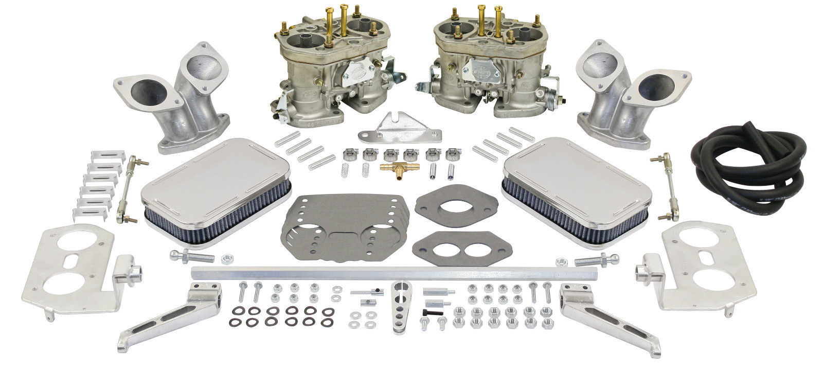 EMPI DUAL 40 HPMX VW TYPE 3 CARB. KITS WITH CHROME AIR CLEANERS 47-7341 ...