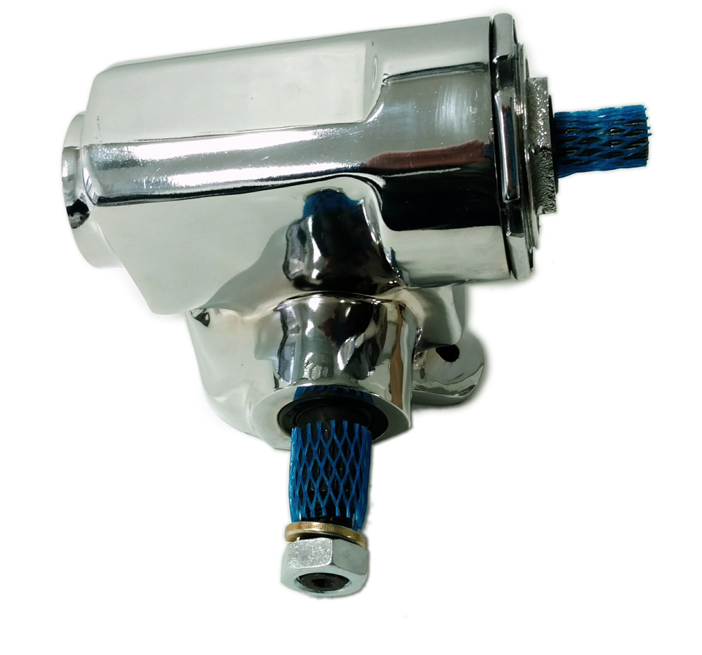 Reversed Corvair Chrome Steering Box 20:1 Ratio w/ U-Joint - T-Bucket ...