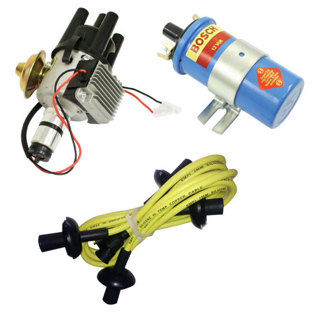 EMPI VW SVA Vacuum- Distributor Electronic Ignition, Yellow Screamer ...