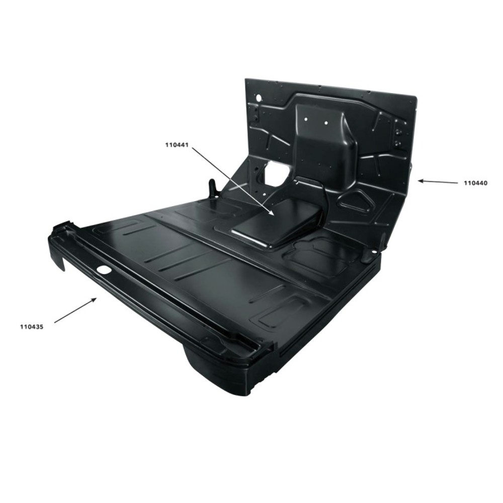 1948-52 Ford Truck Firewall Assembly With Support Brackets | Pirate Mfg