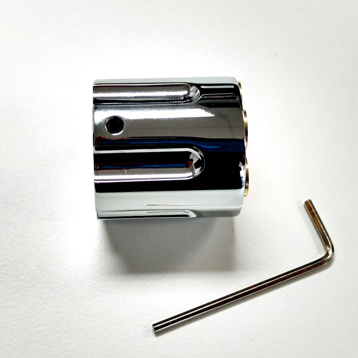Chrome Aluminum .44 Mag Revolver Gun Barrel Cylinder Dash Knob Hot Rat ...
