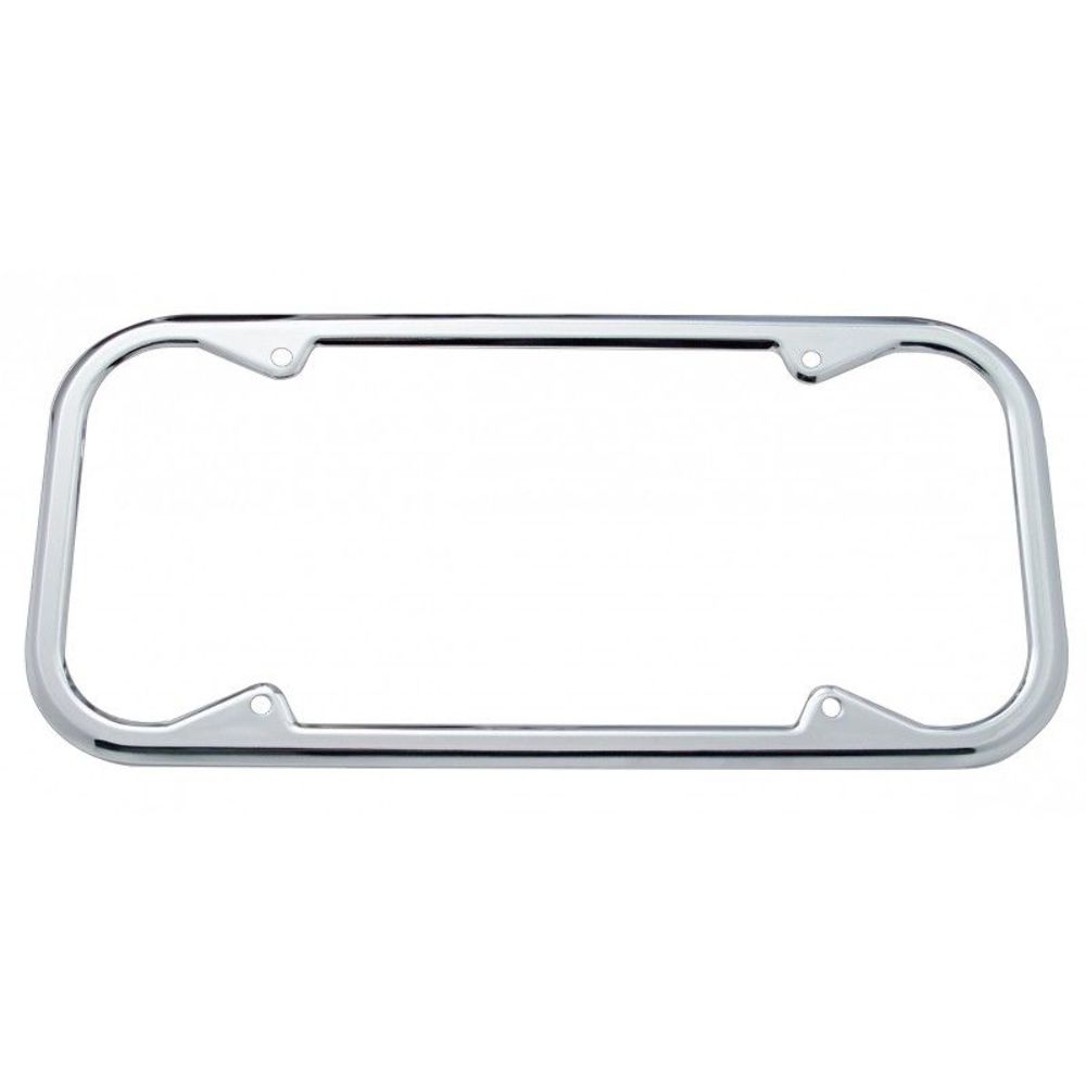 Chrome 1940-55 Round Corner California License Plate Frames | Pirate Mfg