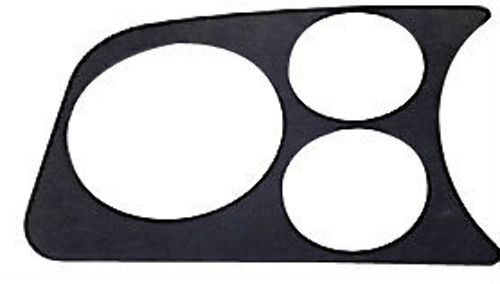 EMPI 14-1003 Dash Panel 3 Gauge Hole, Black, 2-1/16, 3-1/8, Fits VW Bug ...