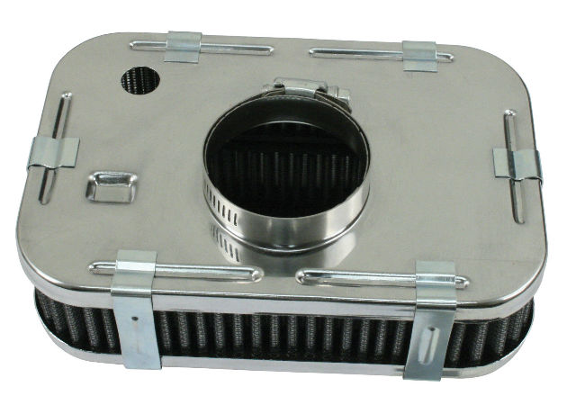 EMPI VW BUG BUGGY CHROME AIR CLEANER 2" TALL For Stock VW Carb 17-2823 ...