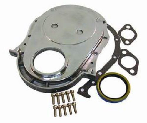 Chrome Aluminum BBC Chevy Timing Chain Cover Kit | Pirate Mfg