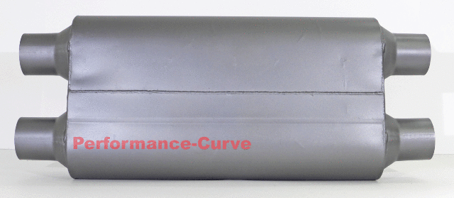 3 Chamber Performance Muffler Dual 2.25" IN Dual 2.25" Out