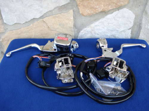 CHROME HANDLEBAR CONTROL KIT W SWITCHES FOR HARLEY 1996-2006 | eBay